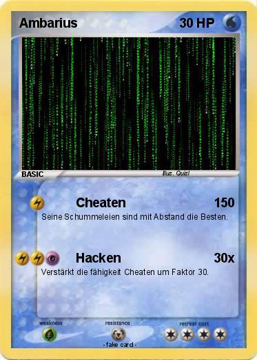 Pokémon Ambarius - Cheaten - My Pokemon Card