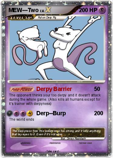 Pokémon MEW Two 317 317 - Derpy Barrier - My Pokemon Card