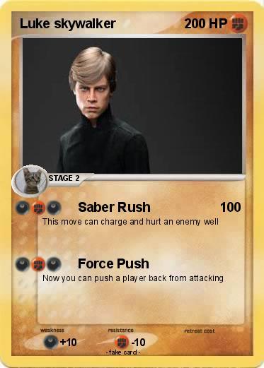 Pokémon Luke skywalker 297 297 - Saber Rush - My Pokemon Card