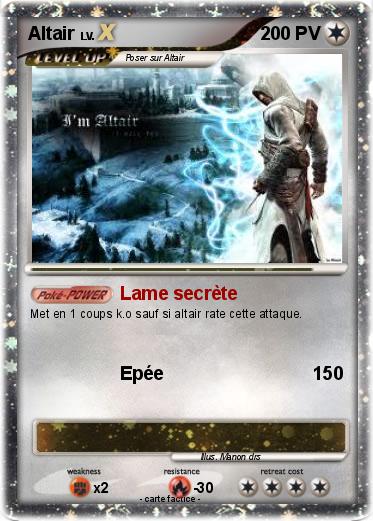 Pokémon Altair 159 159 - Lame secrète - Ma carte Pokémon