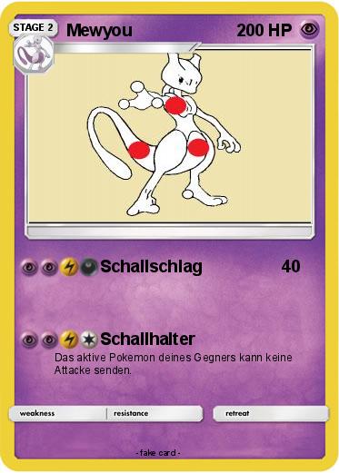 Pokémon Mewyou - Schallschlag - My Pokemon Card