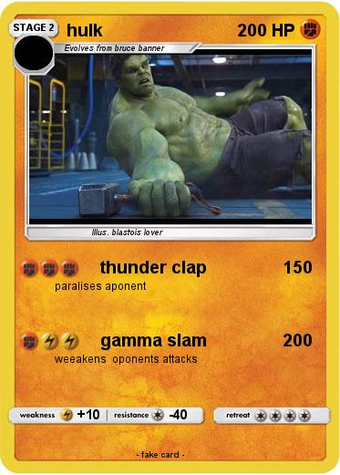 Pokémon hulk 1627 1627 - thunder clap - My Pokemon Card