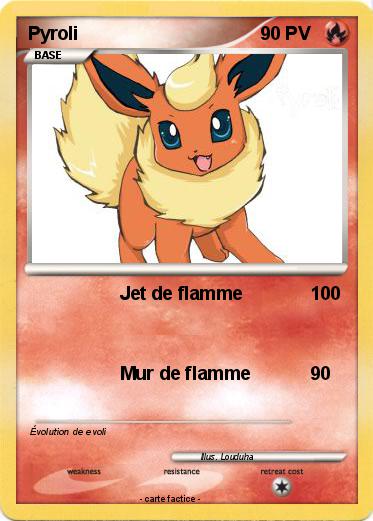 Pokémon Pyroli 198 198 - Jet de flamme - Ma carte Pokémon