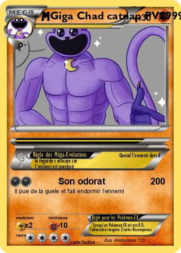 Pokémon Giga Chad catnap PV999999999 - Son odorat - Ma carte Pokémon