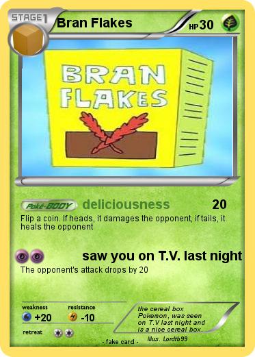 Pokémon Bran Flakes 3 3 - deliciousness - My Pokemon Card