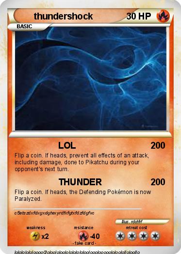 Pokémon thundershock 147 147 - LOL - My Pokemon Card