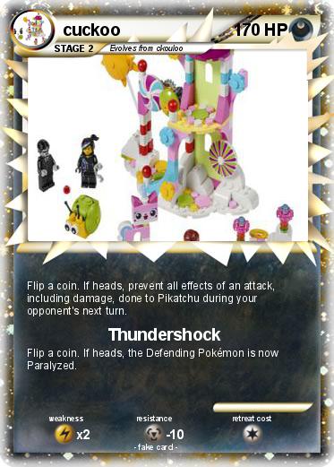 Pokémon cuckoo 4 4 - Thundershock - My Pokemon Card