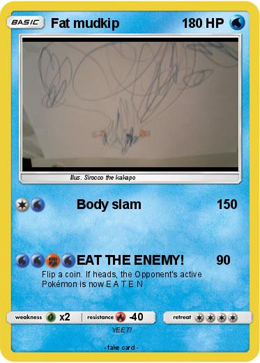 Pokémon Fat mudkip 1 1 - Body slam - My Pokemon Card