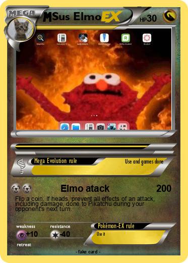 Pokémon Sus Elmo - Elmo atack - My Pokemon Card