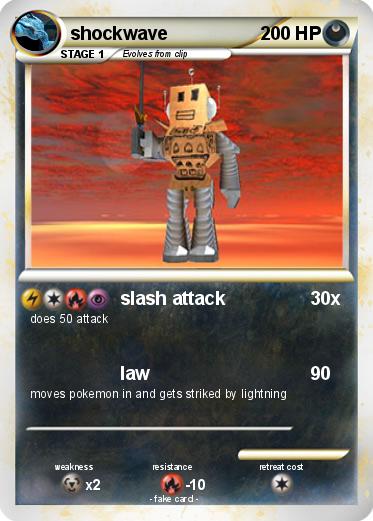 Pokémon shockwave 84 84 - slash attack - My Pokemon Card