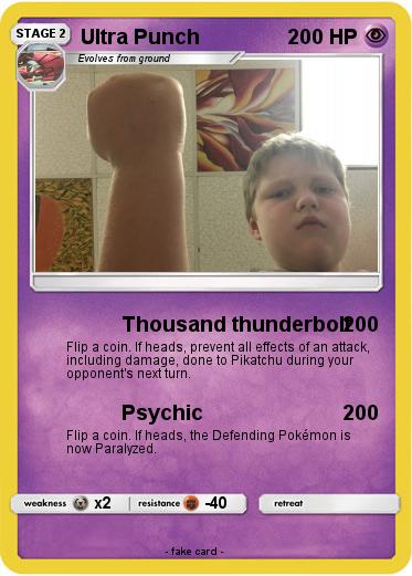 Pokémon Ultra Punch - Thousand thunderbolt - My Pokemon Card