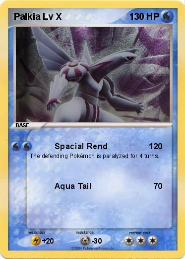 Pokémon Palkia Lv X 15 15 - Spacial Rend 1 - My Pokemon Card
