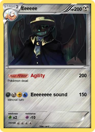 Pokémon Eeeeee 7 7 - Agility - My Pokemon Card