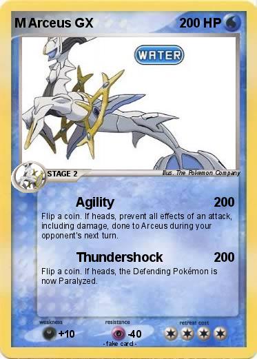 Pokémon M Arceus GX 4 4 - Agility - My Pokemon Card