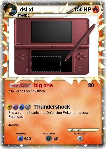 Pokémon dsi xl 2 2 - big one - My Pokemon Card