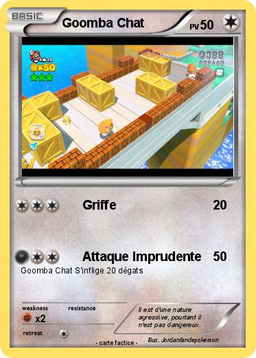Pokémon Goomba Chat 3 3 - Griffe - Ma carte Pokémon