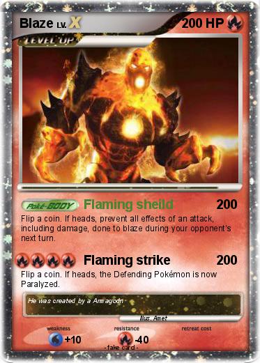 Pokémon Blaze 983 983 - Flaming sheild - My Pokemon Card