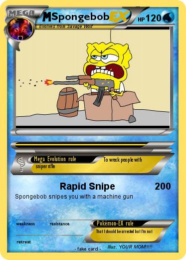 Pokémon Spongebob 3152 3152 - Rapid Snipe - My Pokemon Card