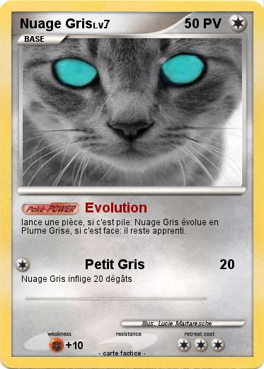 Pokémon Nuage Gris 7 7 - Evolution - Ma carte Pokémon