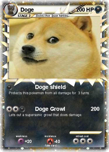 Pokémon Doge 1940 1940 - Doge shield - My Pokemon Card