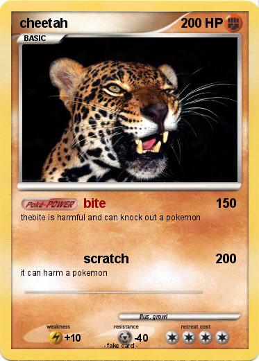 Pokémon cheetah 61 61 - bite - My Pokemon Card