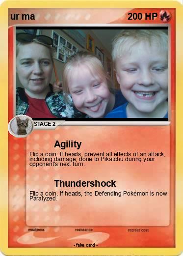 Pokémon ur ma - Agility - My Pokemon Card