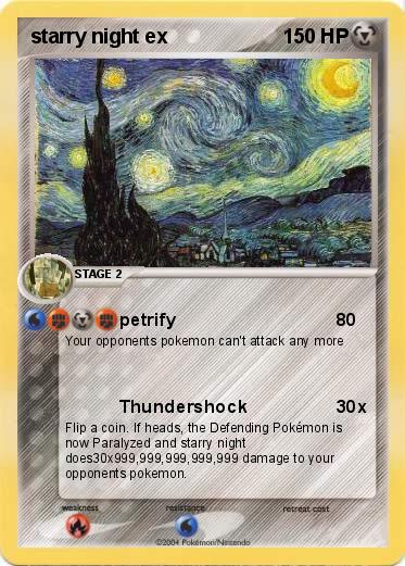 Pokémon starry night ex - petrify - My Pokemon Card