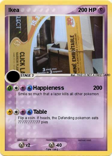 Pokémon Ikea 20 20 - Happieness - My Pokemon Card
