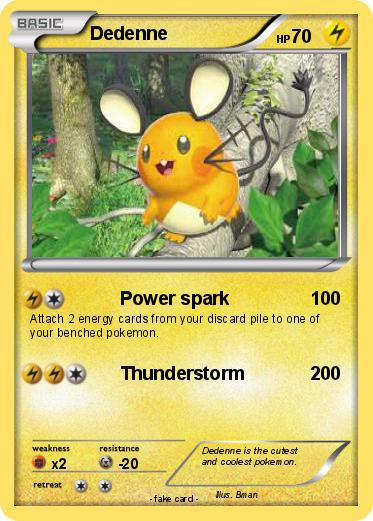 Pokémon Dedenne 211 211 - Power spark - My Pokemon Card