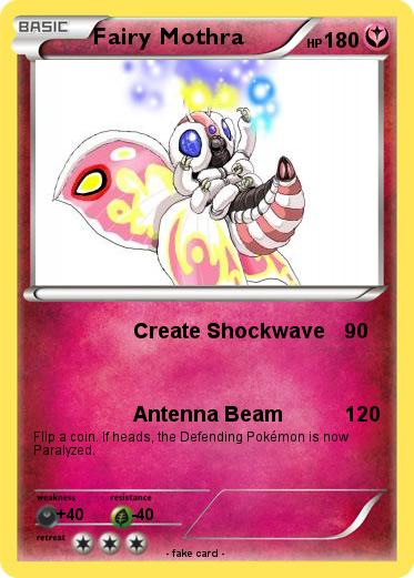 Pokémon Fairy Mothra 1 1 - Create Shockwave - My Pokemon Card