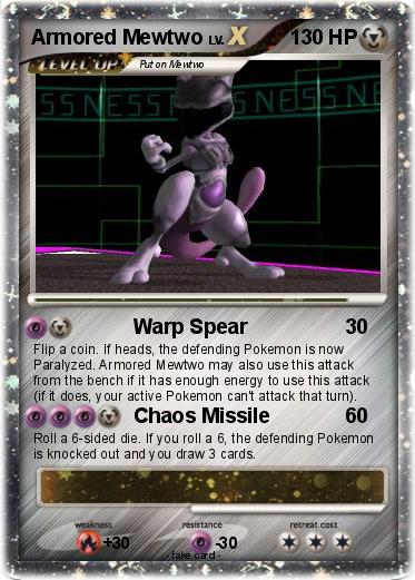 Pokémon Armored Mewtwo 28 28 - Warp Spear - My Pokemon Card