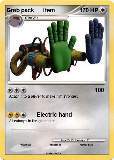 Pokémon Grab pack item - Electric hand - My Pokemon Card