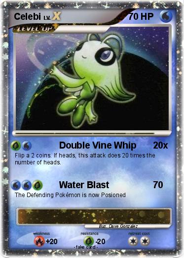 Pokémon Celebi 1092 1092 - Double Vine Whip - My Pokemon Card