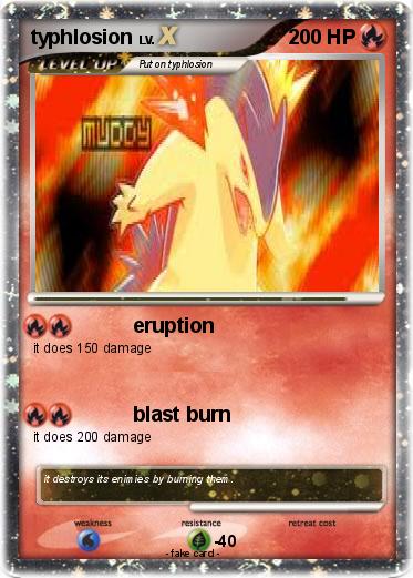 Pokémon typhlosion 543 543 - eruption - My Pokemon Card