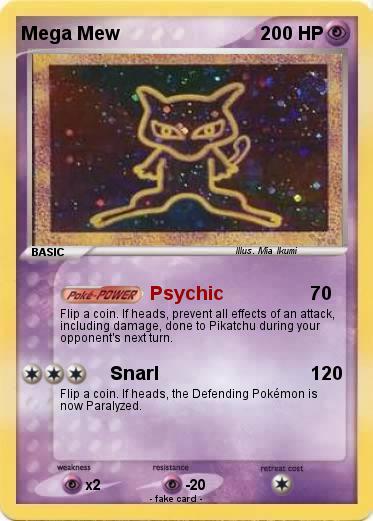 Pokémon Mega Mew 224 224 - Psychic - My Pokemon Card