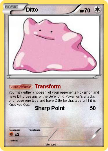 Pokémon Ditto 415 415 - Transform - My Pokemon Card