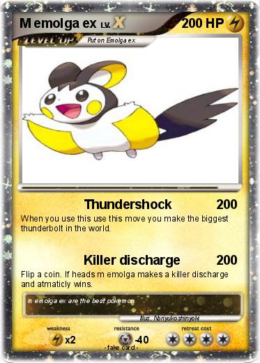 Pokémon M emolga ex 3 3 - Thundershock - My Pokemon Card