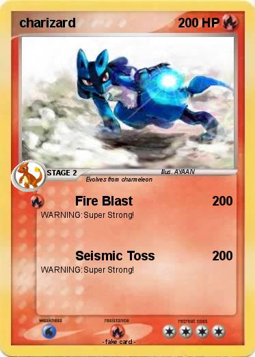 Pokémon charizard 3196 3196 - Fire Blast - My Pokemon Card