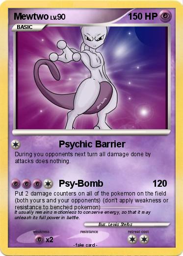 Pokémon Mewtwo 3590 3590 - Psychic Barrier - My Pokemon Card