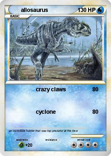 Pokémon allosaurus 11 11 - crazy claws - My Pokemon Card