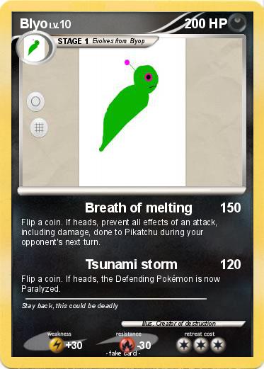Pokémon Blyop - Breath of melting - My Pokemon Card
