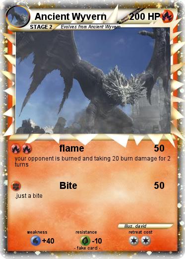 Pokémon Ancient Wyvern - flame - My Pokemon Card