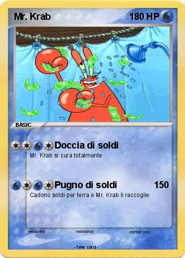 Pokémon Mr Krab 3 3 - Doccia di soldi - My Pokemon Card