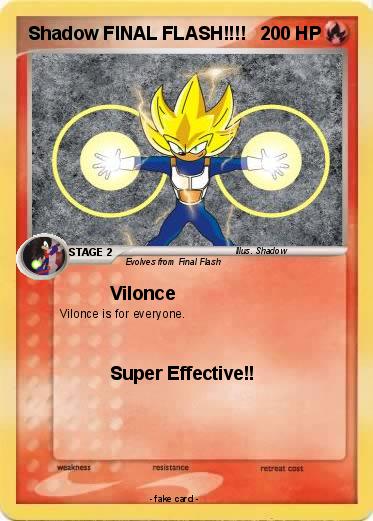 Pokémon Shadow FINAL FLASH - Vilonce - My Pokemon Card