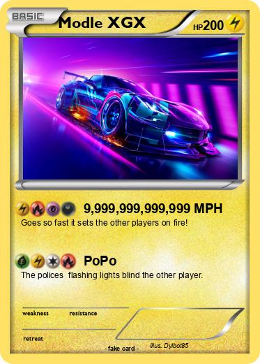 Pokémon Modle XGX - 9,999,999,999,999 MPH - My Pokemon Card