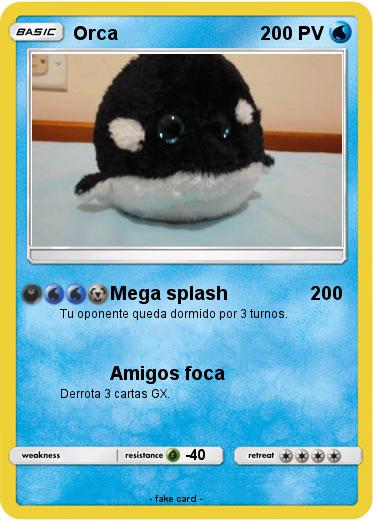 Pokémon Orca 92 92 - Mega splash - Mi carta pokémon