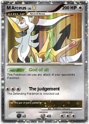 Pokémon M Arceus 176 176 - God of all - My Pokemon Card
