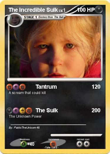 Pokémon The Incredible Sulk 1 1 - Tantrum - My Pokemon Card