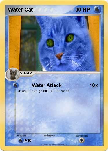 Pokémon Water Cat 2 2 - Water Attack - My Pokemon Card