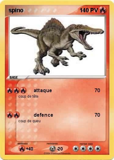 Pokémon spino 4 4 - attaque - Ma carte Pokémon